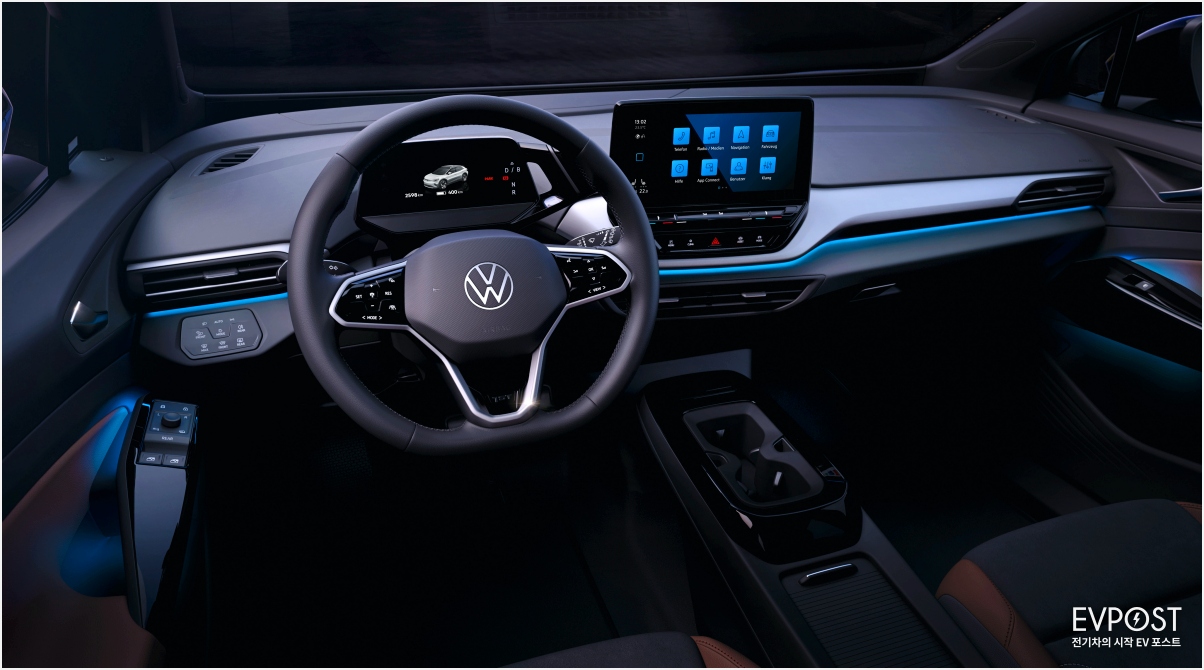 폭스바겐 첫 SUV 전기차 ID.4 실내 공개! | EVPOST