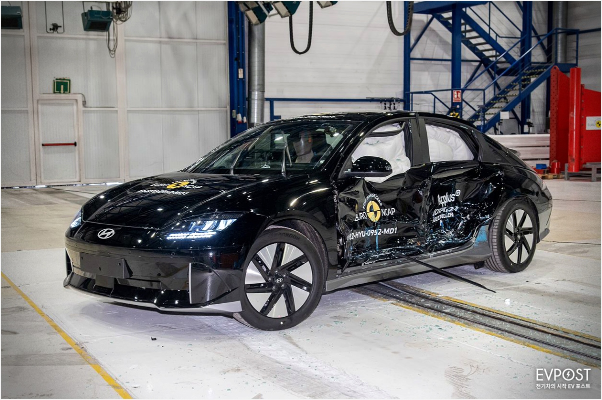 아이오닉 6 유로 NCAP 최고 등급 획득 | EVPOST