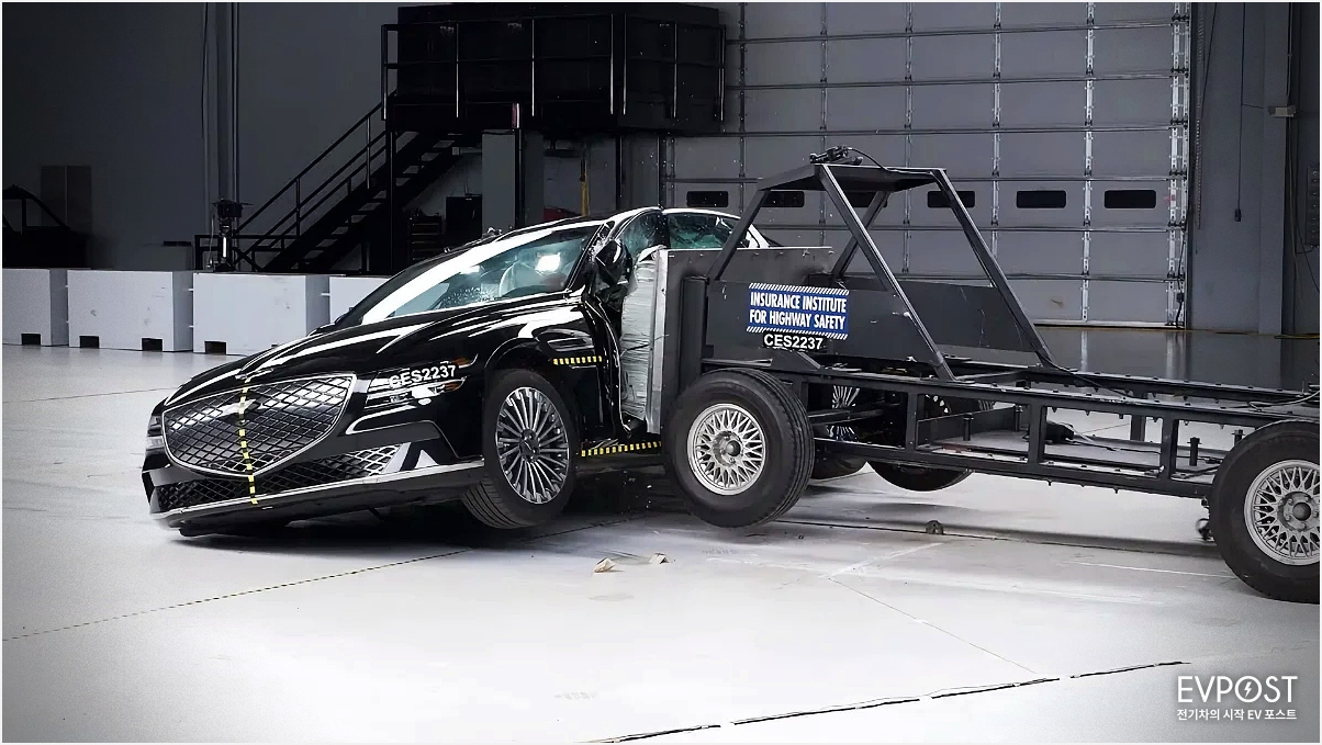 G80 전기차 모델, 미 IIHS 충돌평가 최고 등급 획득 | EVPOST