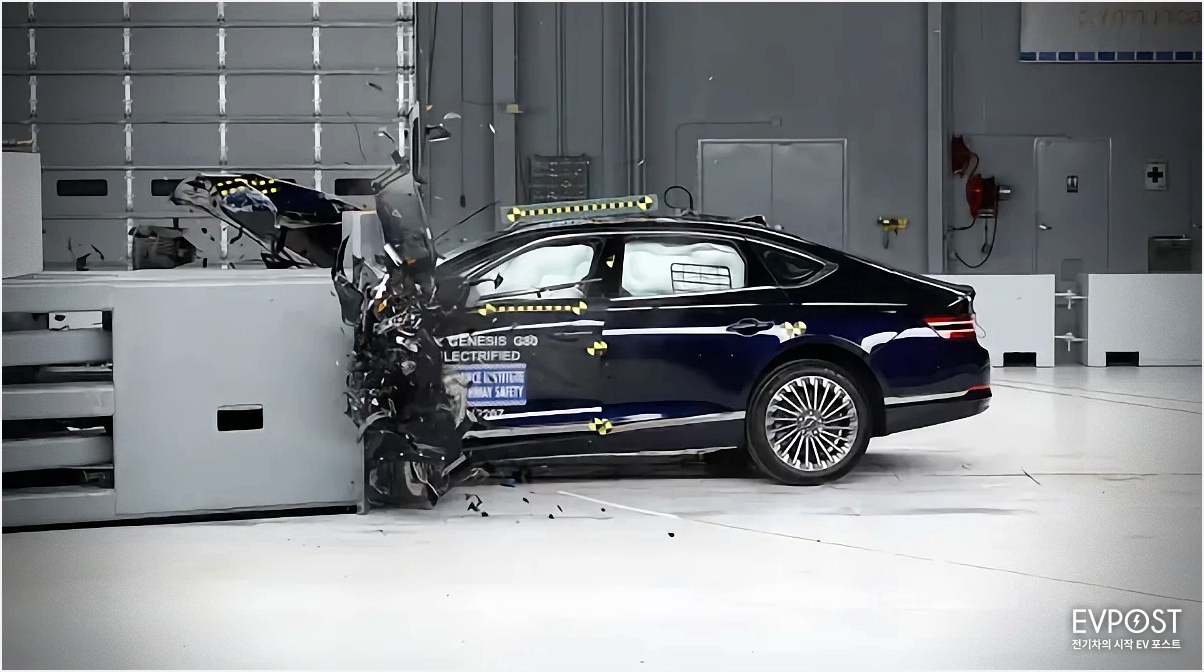 G80 전기차 모델, 미 IIHS 충돌평가 최고 등급 획득 | EVPOST